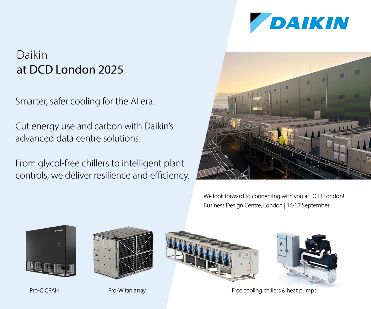 Daikin Showcases Advanced Data Center Cooling Solutions at DCD London