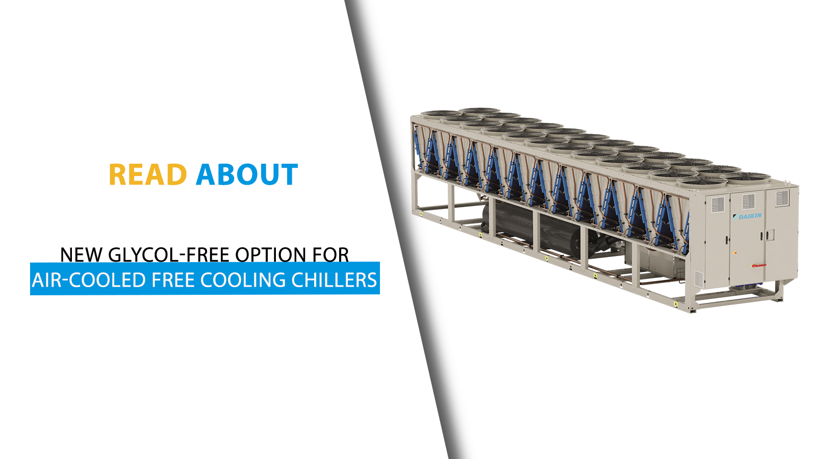New glycol-free option for air-cooled free cooling chillers