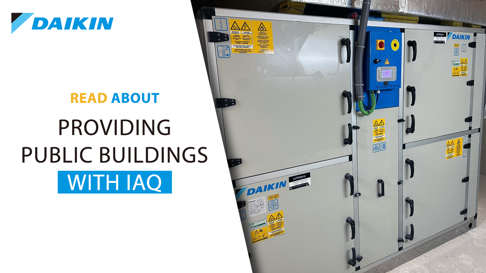 Providing public buildings with IAQ